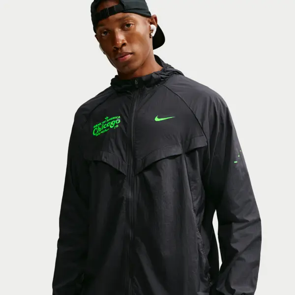 Nike Stride Repel Uv Protection Running Jacket - Black