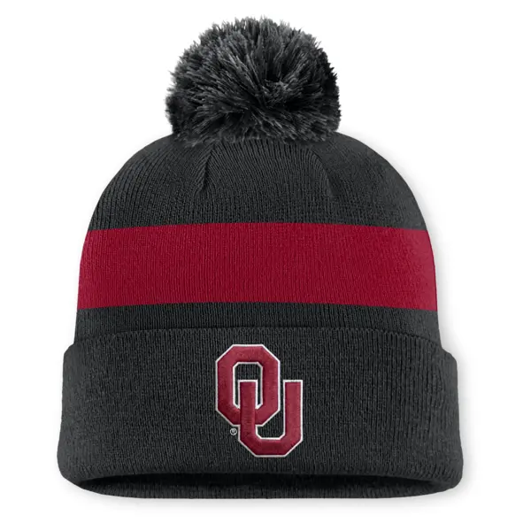 Nike Oklahoma Peak Jordan Brand College Cuffed Beanie - Black