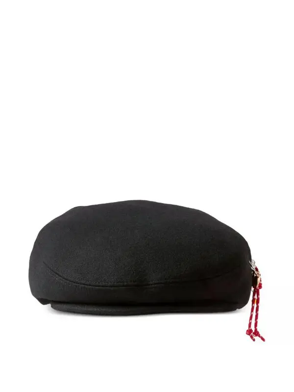 Claudie Pierlot Wool Beret With Metal Brooch
