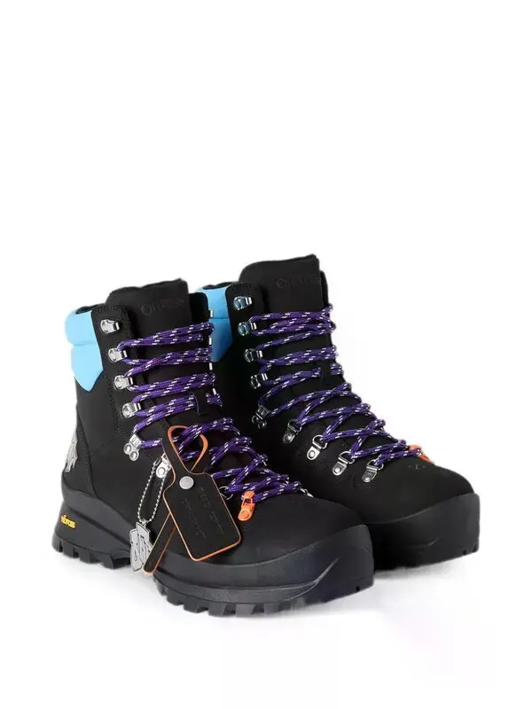 Off-White Logo-patch Panelled Hiking Boots