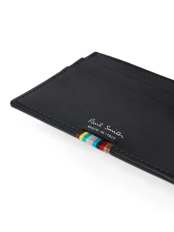 Paul Smith Leather 'signature Stripe' Card Holder