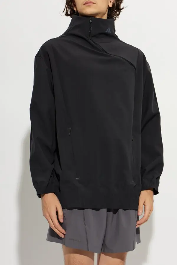 Adidas Oversized Zip-front Sweatshirt