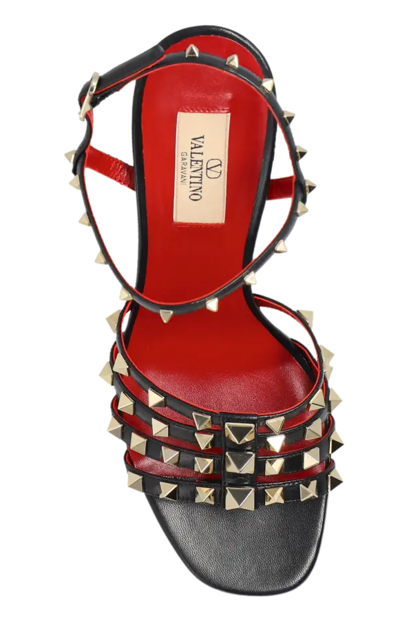 Valentino Garavani Studded Heeled Leather Sandals