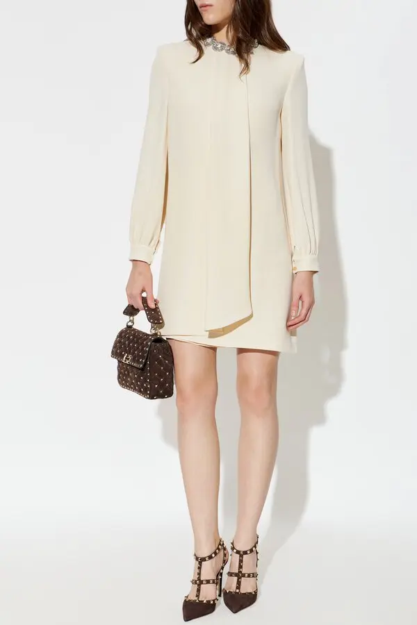 Valentino Garavani Suede High Heels With Studs - Brown
