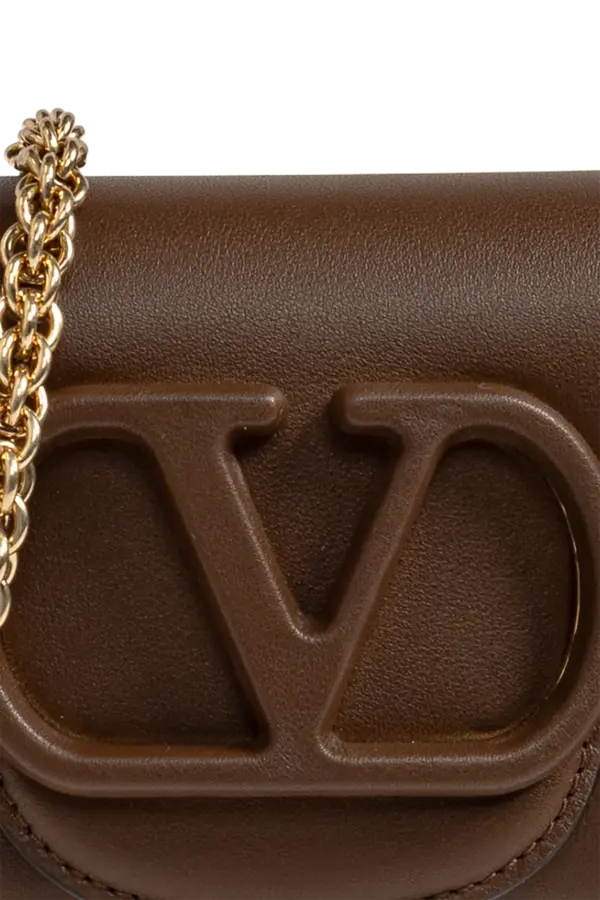 Valentino Garavani Logo Leather Shoulder Bag