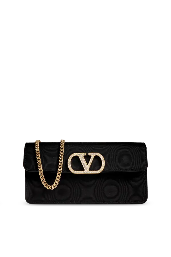 Valentino Garavani Logo Clutch - Black