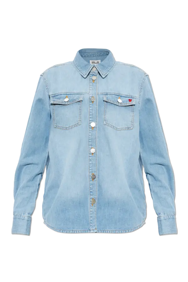 Baum Und Pferdgarten Denim Shirt ‘melobu - Light Blue