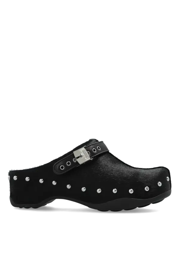 DR. SCHOLL'S SHOES Leather Mules ‘phoebe - Black
