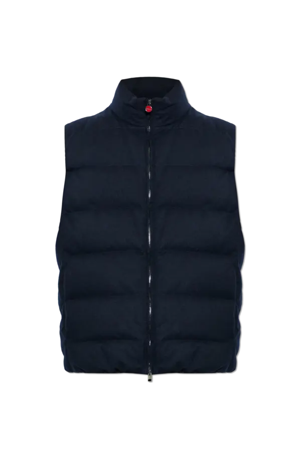 Kiton Padded Waistcoat With Stand-up Collar