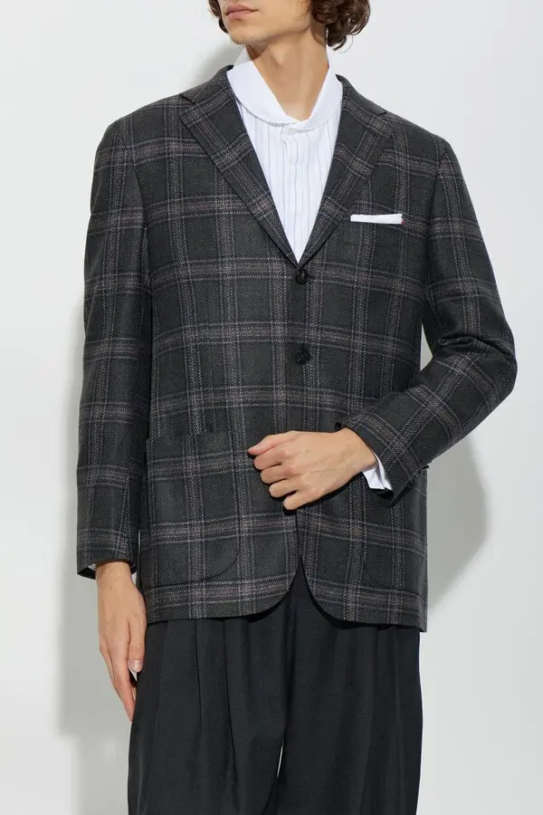 Kiton Check-pattern Blazer