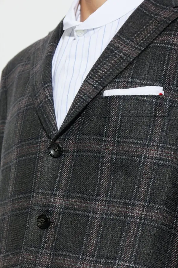 Kiton Check-pattern Blazer