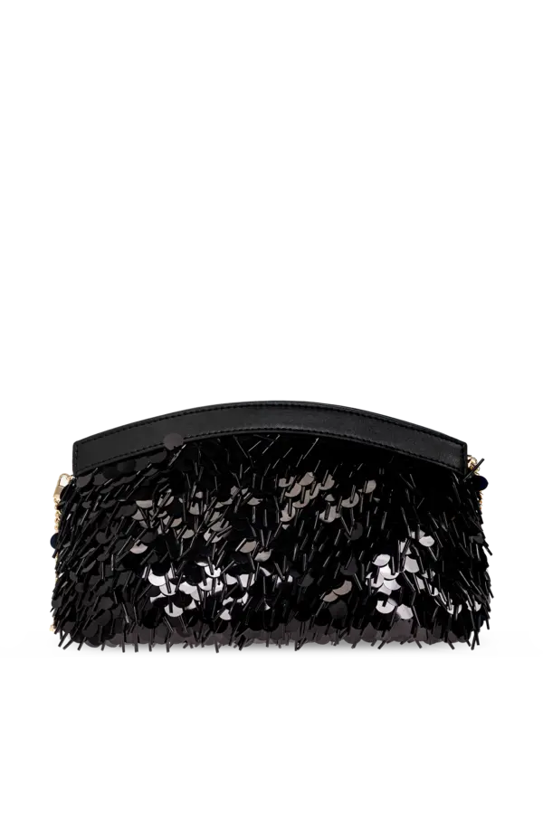 Michael Kors Athena’ Sequin Clutch - Black