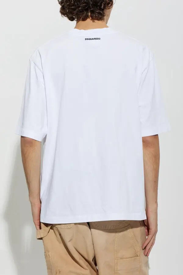 Dsquared2 Cotton T-shirt With Stitched Logo