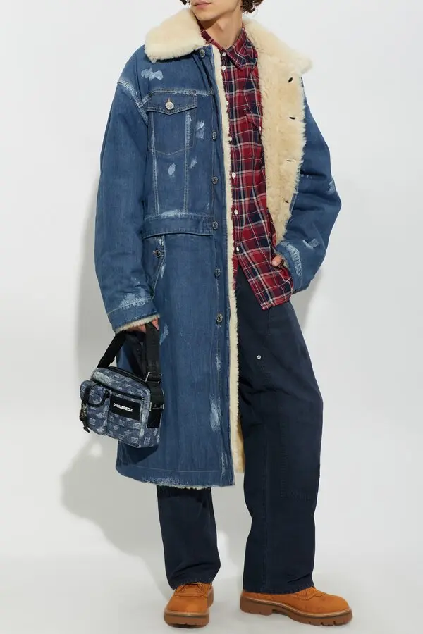 Dsquared2 Vintage-style Denim Coat