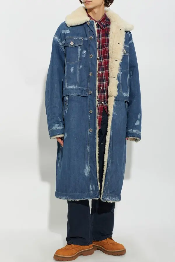 Dsquared2 Vintage-style Denim Coat