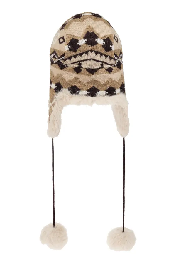 UGG Patterned Hat With Ear Flaps