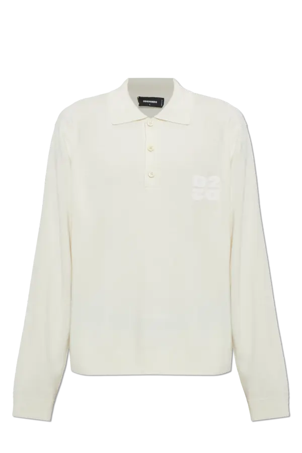 Dsquared2 Long-sleeved Wool Polo