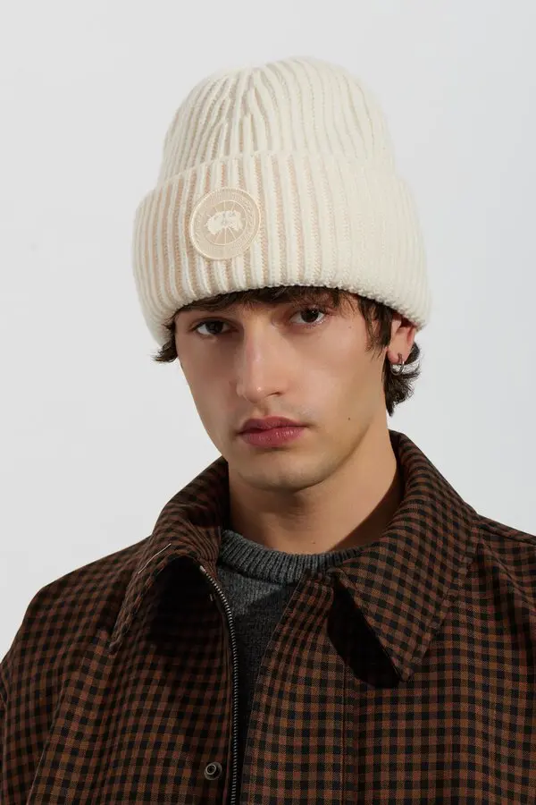 Canada Goose Wool Beanie With Logo Patch