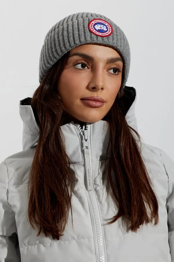 Canada Goose Wool Beanie With Logo Patch