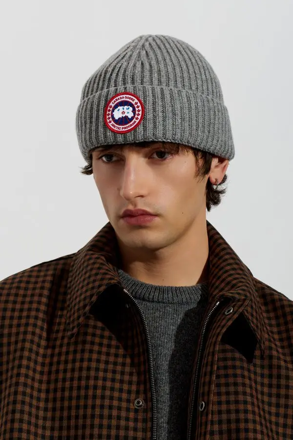 Canada Goose Wool Beanie With Logo Patch