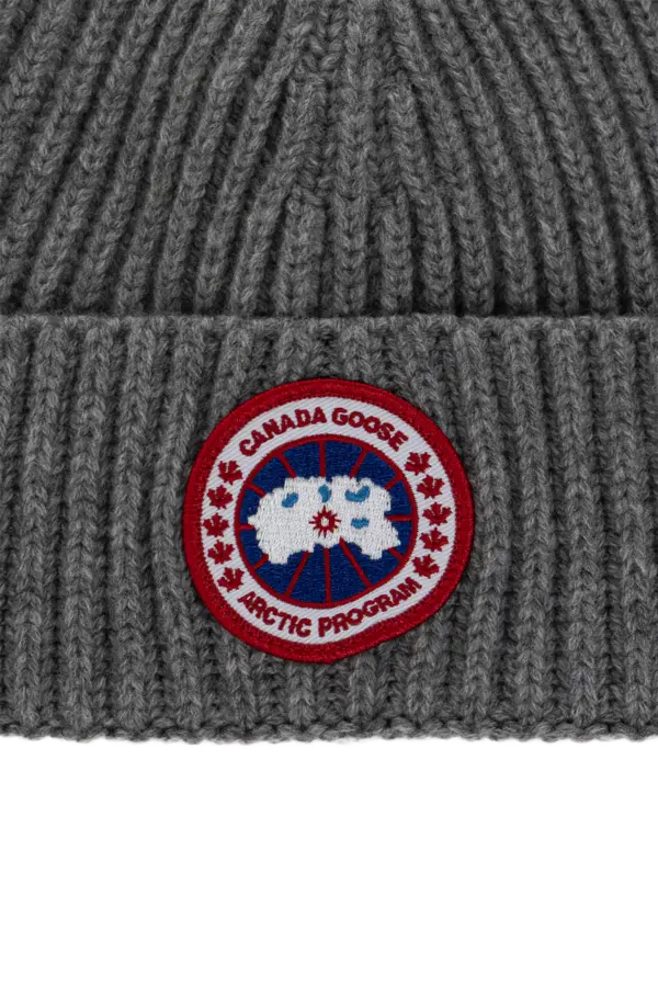 Canada Goose Wool Beanie With Logo Patch