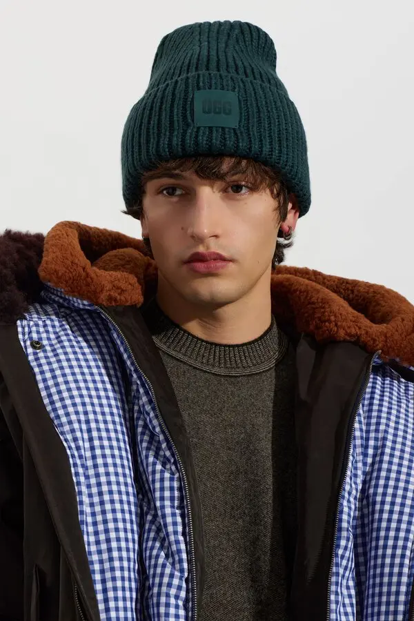 UGG Beanie Hat With Logo Patch