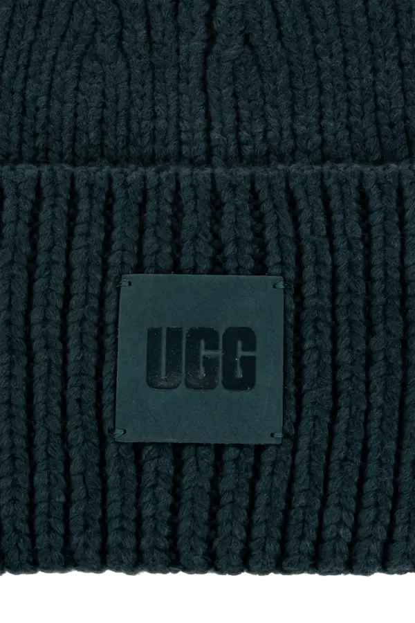 UGG Beanie Hat With Logo Patch