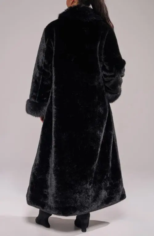 AZALEA WANG Josefina Faux Fur Trench Coat