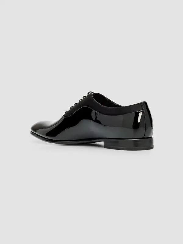 Dolce & Gabbana Vernice Patent Leather & Silk Oxfords
