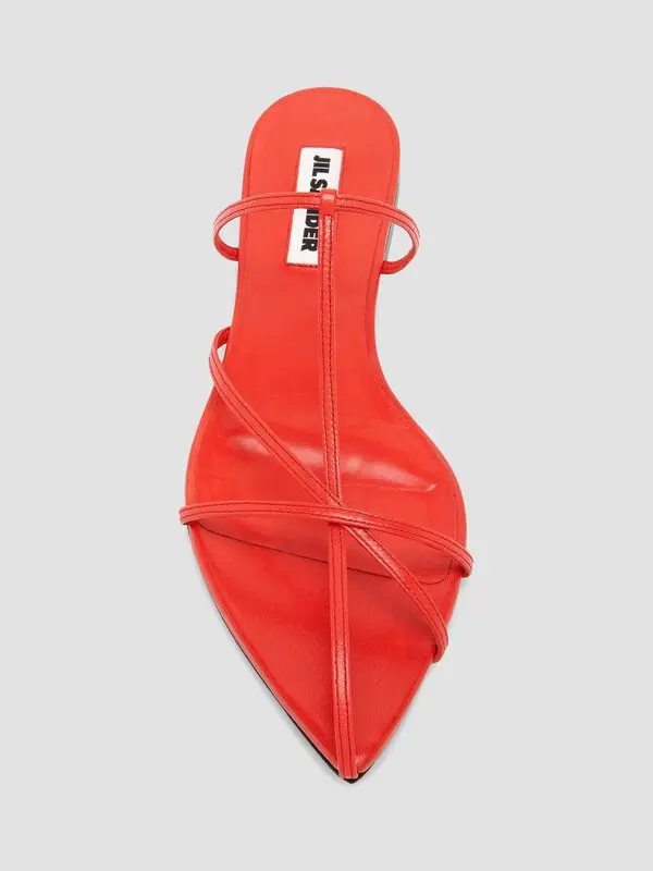 JIL SANDER Strappy Leather Flats
