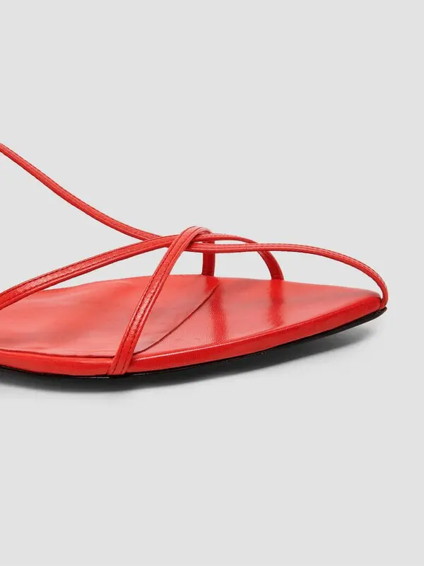 JIL SANDER Strappy Leather Flats