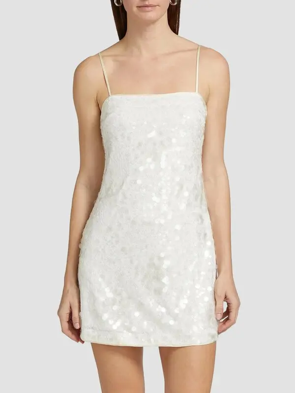 Simkhai Lollie Sequined A-line Minidress