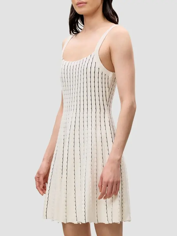 Rebecca Taylor Dorothy Scallop Knit A-line Minidress