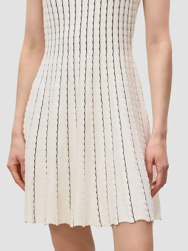 Rebecca Taylor Dorothy Scallop Knit A-line Minidress