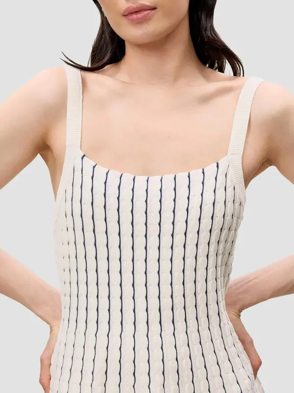 Rebecca Taylor Dorothy Scallop Knit A-line Minidress