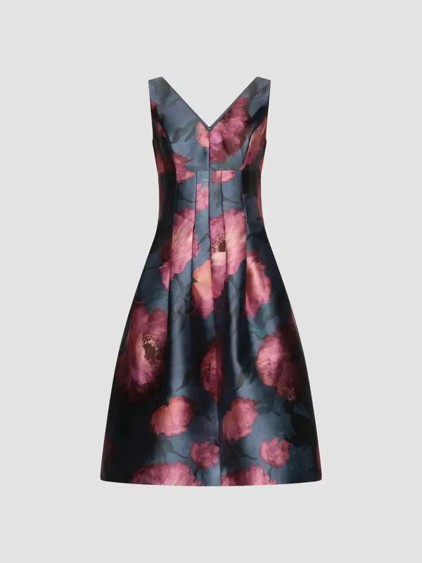 KAY UNGER Ines Poppy Cocktail Dress
