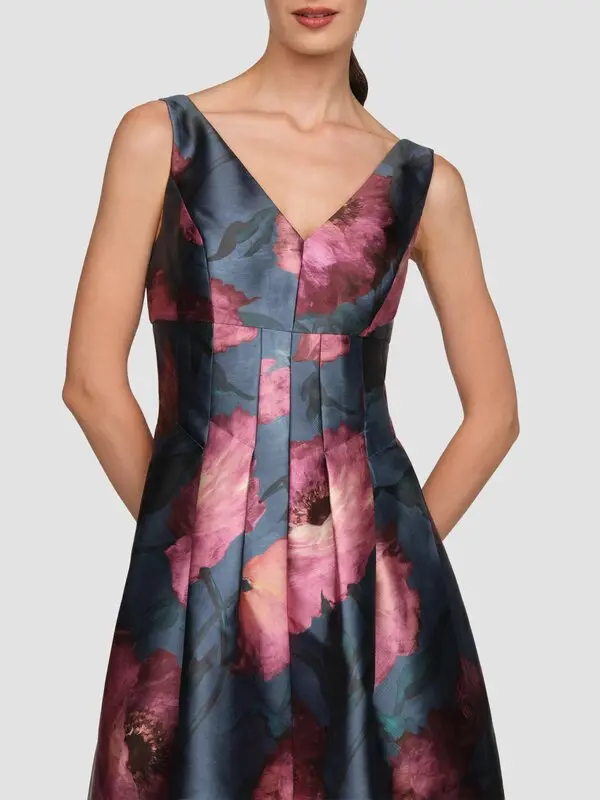 KAY UNGER Ines Poppy Cocktail Dress