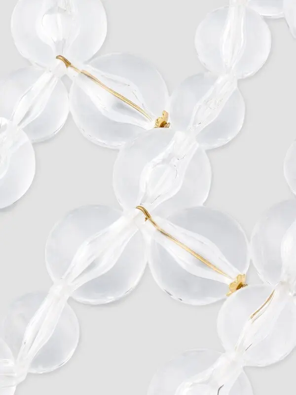 KENNETH JAY LANE Goldtone & Resin Beaded Cluster Necklace