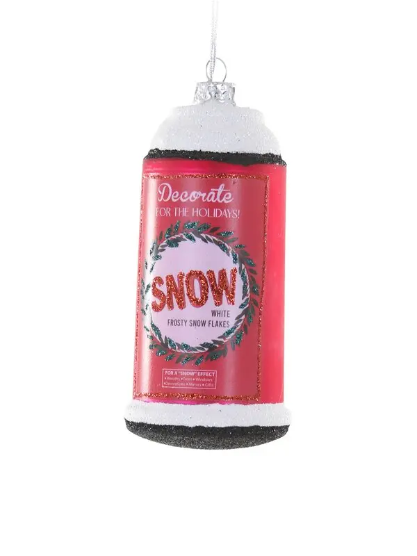 CODY FOSTER & CO Snow Spary Glass Ornat