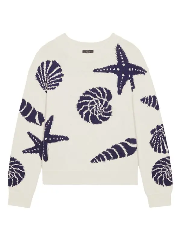 Rails Zoey Intarsia-knit Crewneck Sweater