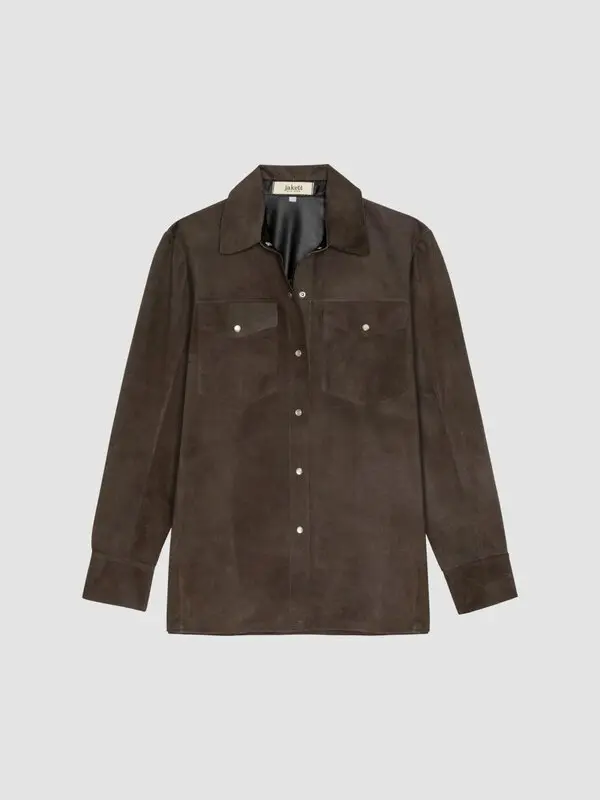 Rails Dean Suede Spread-collar Jacket - Espresso