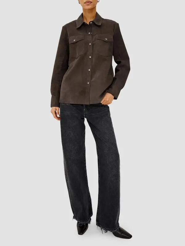 Rails Dean Suede Spread-collar Jacket