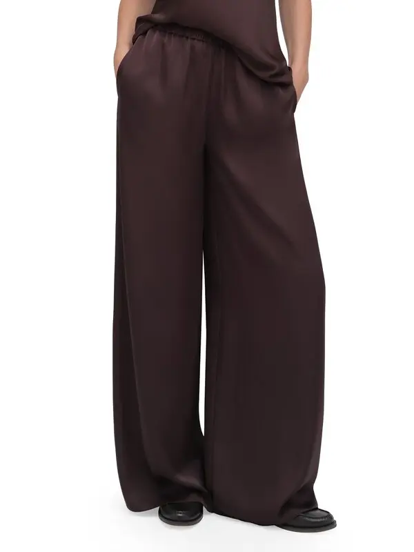 FAVORITE DAUGHTER The Everything Satin Wide-leg Pants