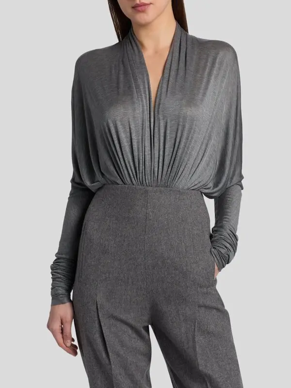 Co Gathered Jersey Bodysuit