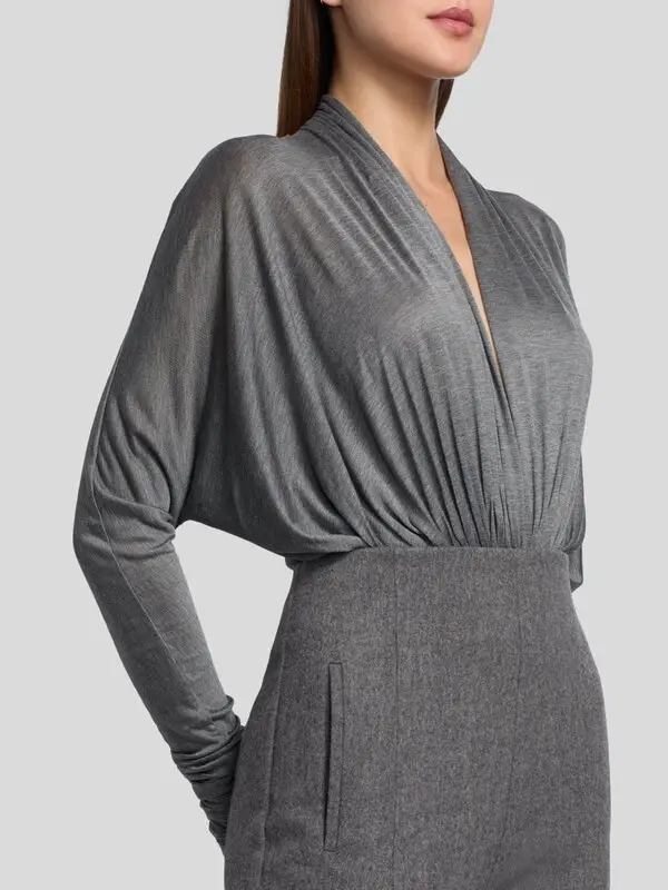 Co Gathered Jersey Bodysuit