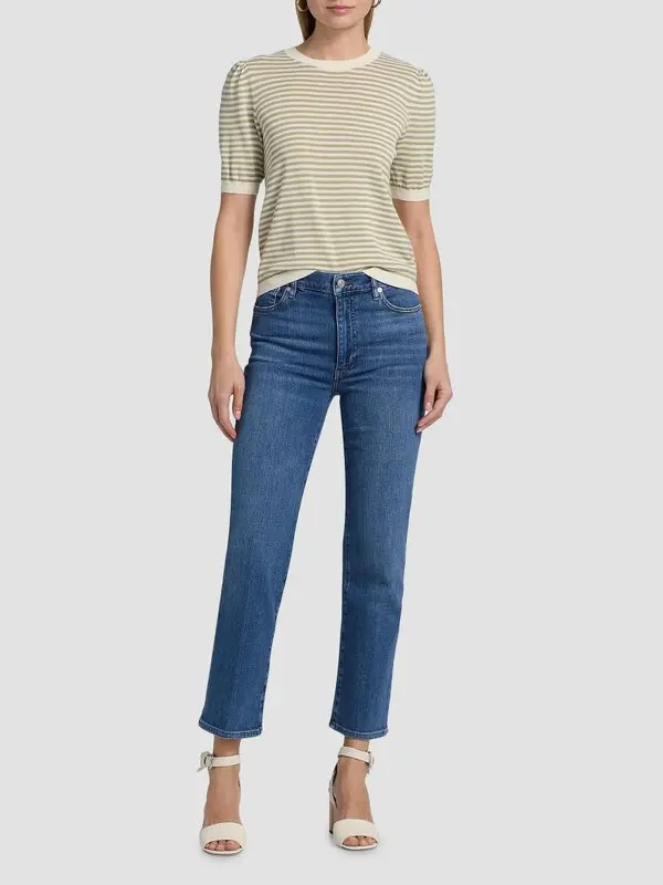 FRAME Le Sleek Straight-leg Crop Jeans