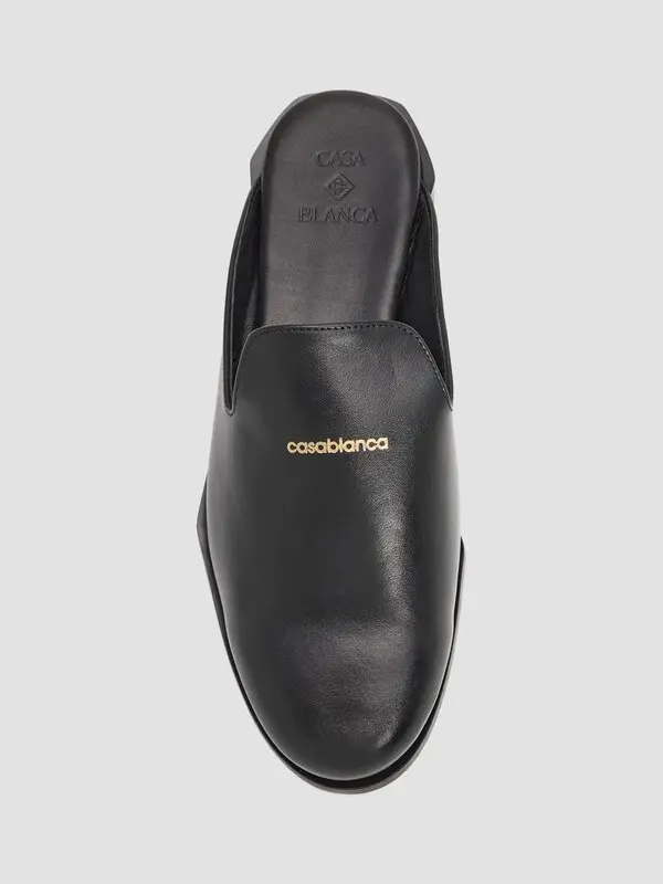 Casablanca Leather Loafer Mules