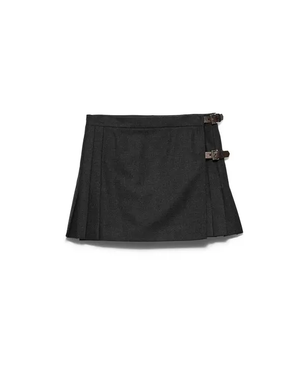 Prada Re-wool Miniskirt