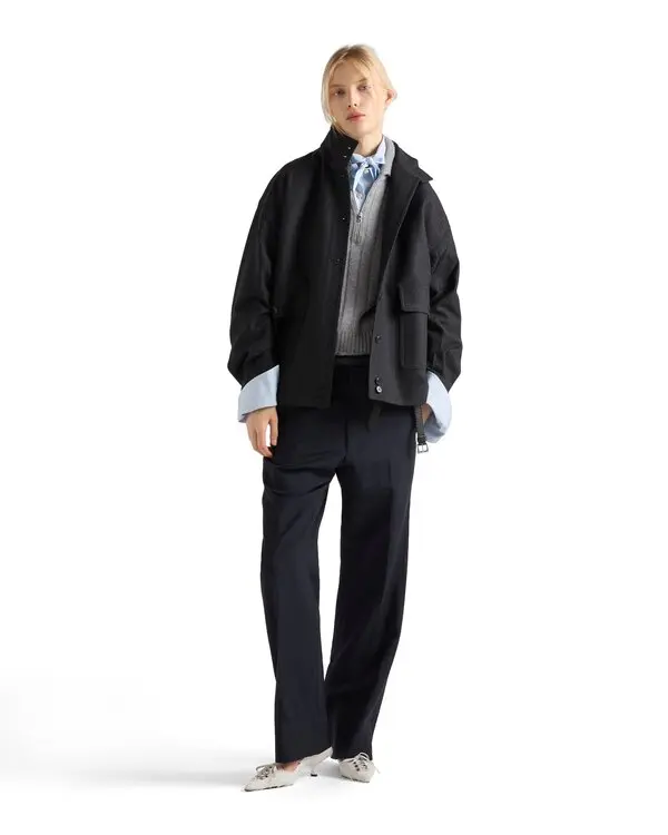 Prada Re-wool Blouson Jacket