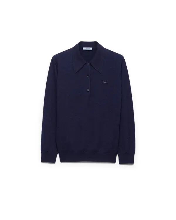 Prada Cashmere Polo Sweater